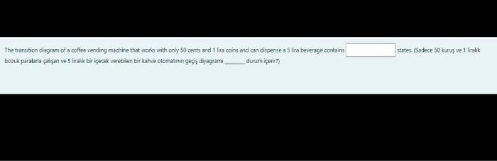Solved The transition diagram oaf a coffee vending machine | Chegg.com