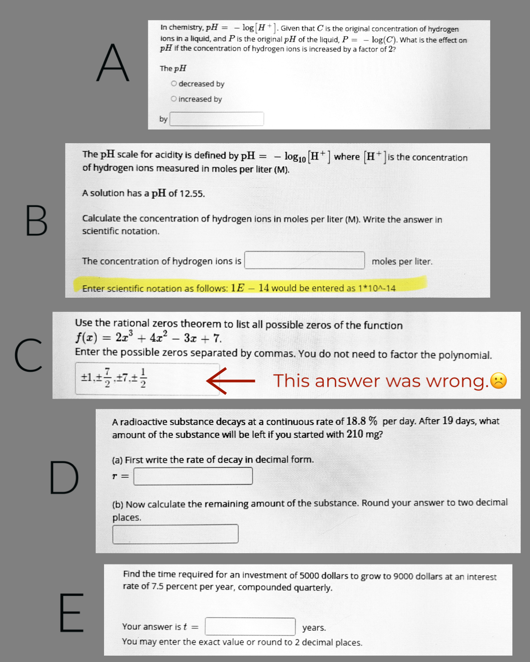 Please answer ALL 5 ﻿questions CORRECTLY! I'll | Chegg.com