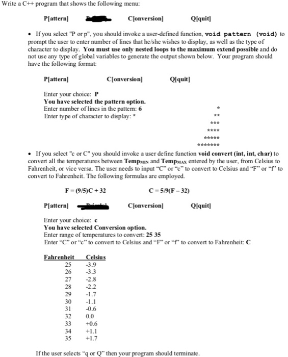 Solved Please Write A Simple C Program With The Given 2487