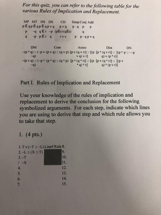 Solved For this quiz, you can refer to the following table | Chegg.com