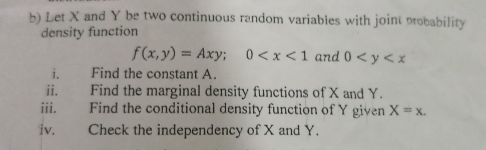 Solved b) Let \\( \\mathrm{X} \\) and \\( \\mathrm{Y} \\) be | Chegg.com