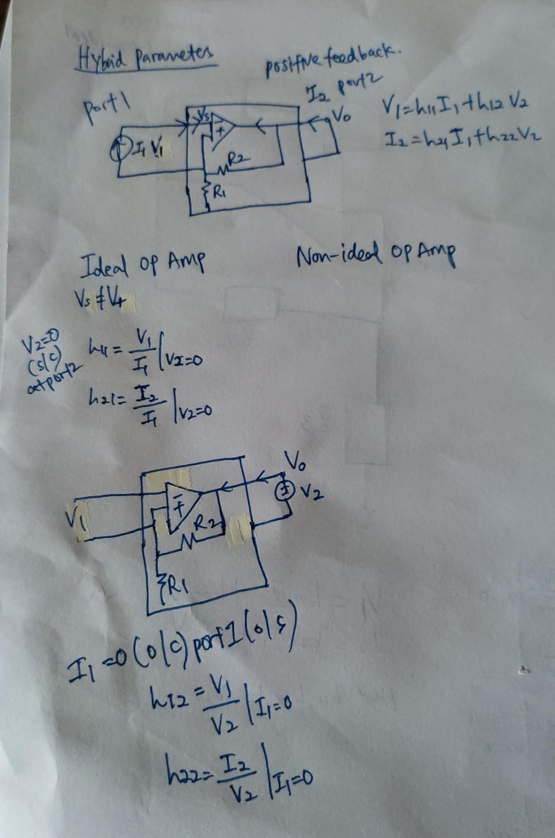 Solved please help to find the hybrid parameters for this 2 | Chegg.com