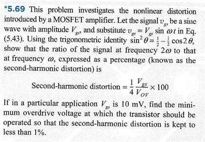 Solved This problem investigates the nonlinear distortion | Chegg.com