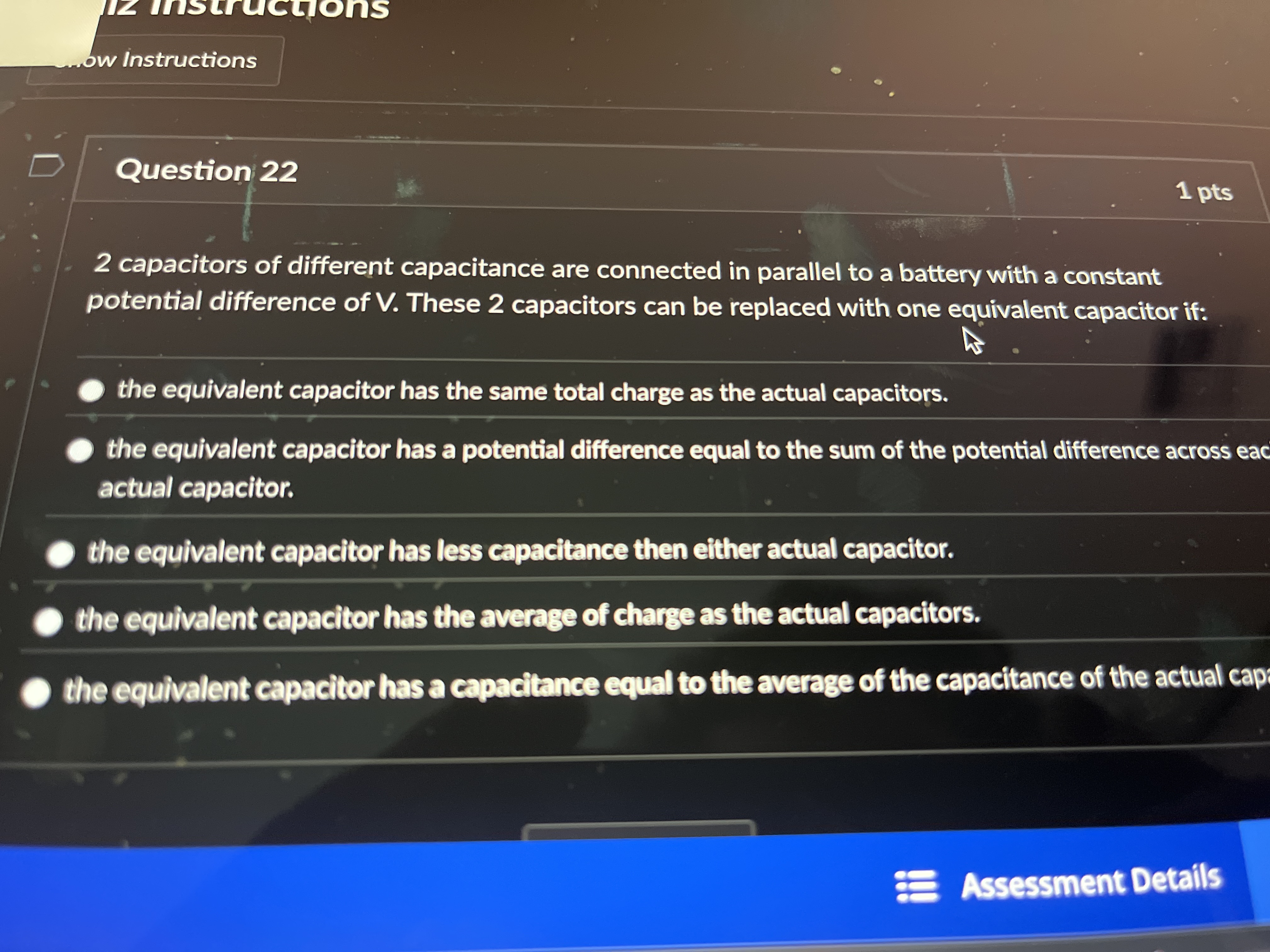 Solved Question 222 ﻿capacitors of different capacitance are | Chegg.com