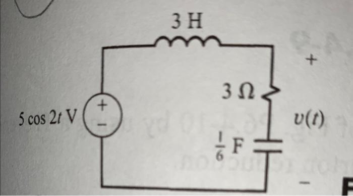 Solved Determine the voltage v(t) of the circuit | Chegg.com