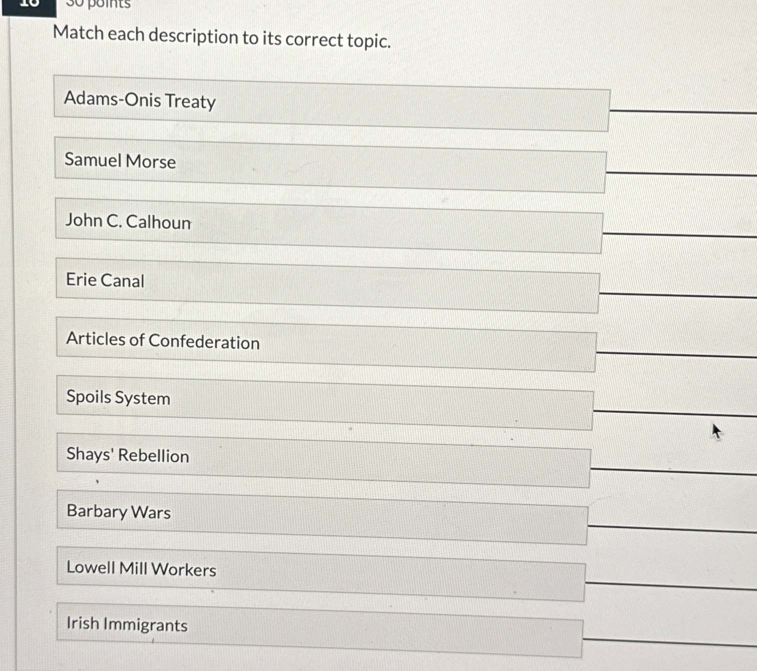 Solved Match each description to its correct | Chegg.com
