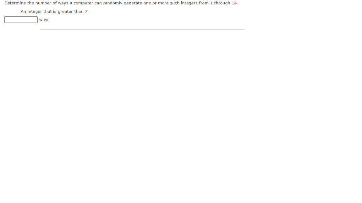 Solved Determine the number of ways a computer can randomly | Chegg.com