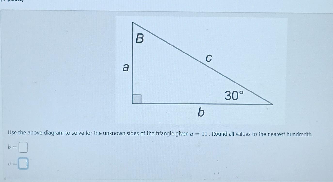 Solved Use the above diagram to solve for the unknown sides | Chegg.com