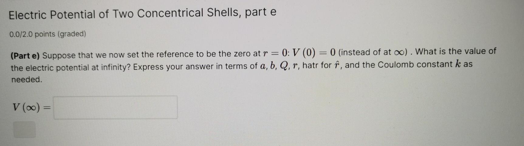 Solved -20 +Q a b Spherical Concentric Shells Consider two | Chegg.com