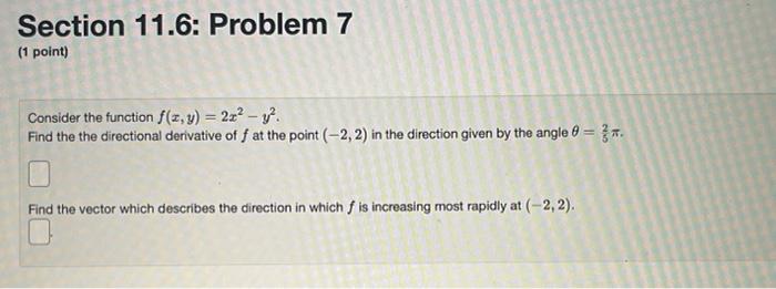 Solved Consider the function f(x,y)=2x2−y2. Find the the | Chegg.com