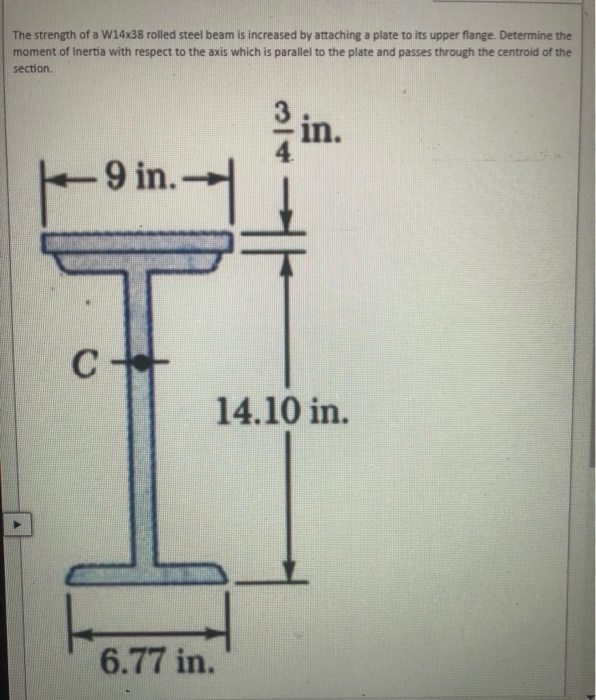 Solved The strength of a W14x38 rolled steel beam is | Chegg.com