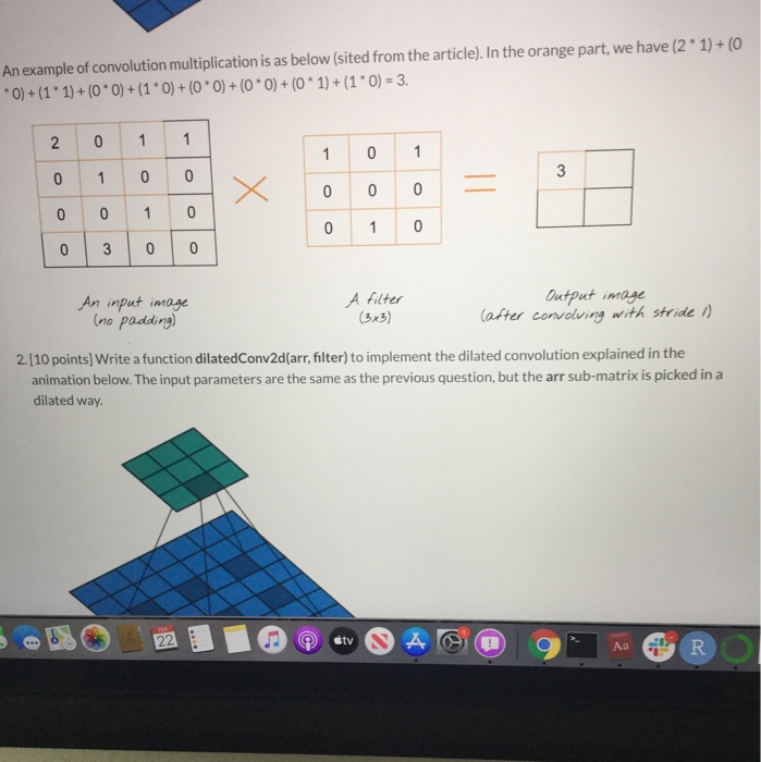 1) + (O An example of convolution multiplication is | Chegg.com