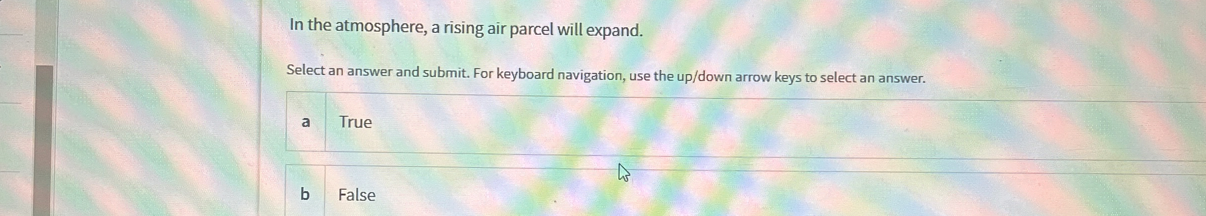 Solved In the atmosphere, a rising air parcel will | Chegg.com