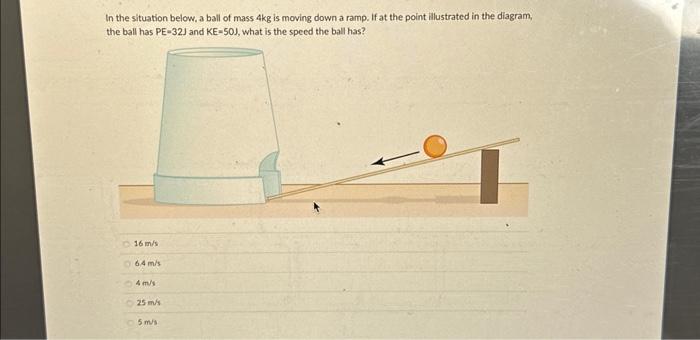 Solved In the situation below, a ball of mass 4 kg is moving | Chegg.com