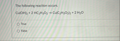 Solved The following reaction | Chegg.com