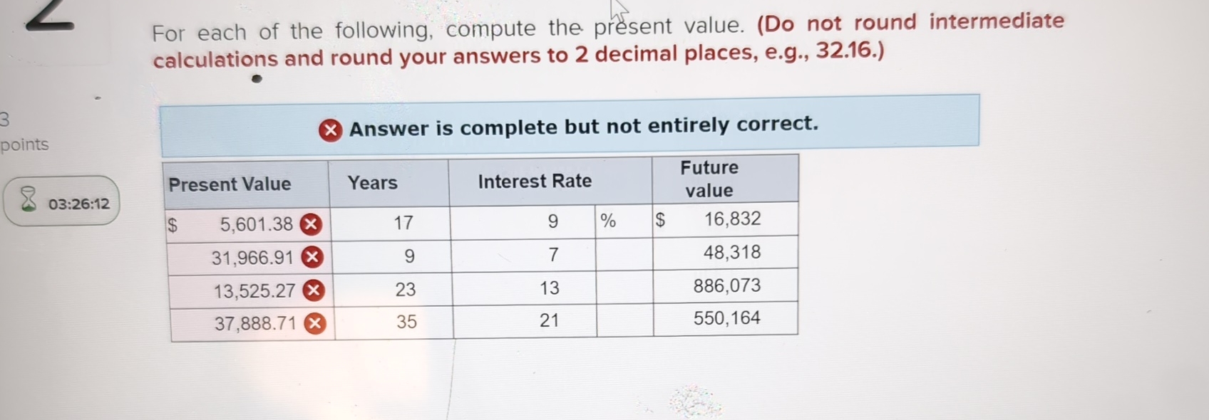 Solved For each of the following, compute the present value. | Chegg.com