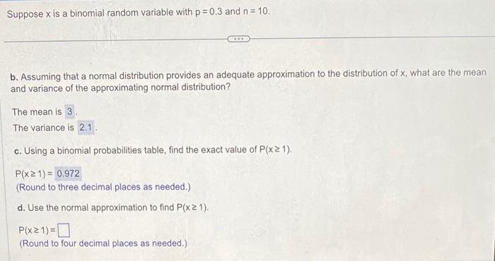 Solved I need help with D please"use the normal | Chegg.com