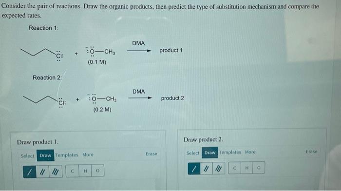 Solved also identify mechanism in each reaction and compare | Chegg.com