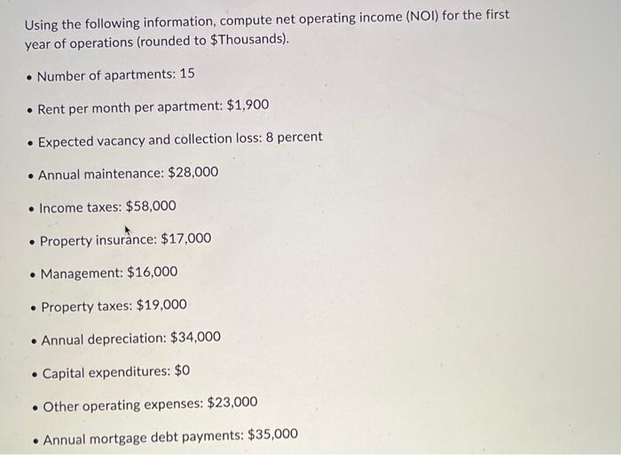 Solved Using the following information, compute net | Chegg.com
