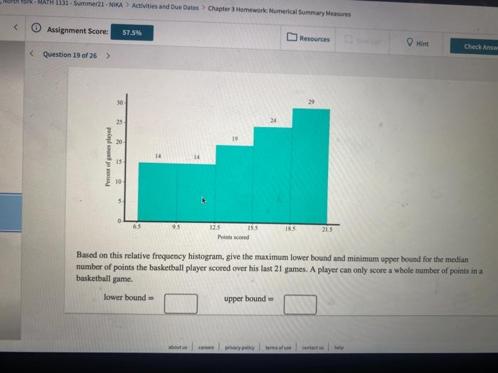 Solved Assignment Score: 57.5% Resources Hint Check Answer | Chegg.com