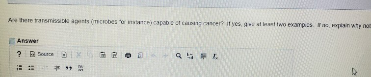 Solved Are there transmissible agents (microbes for | Chegg.com