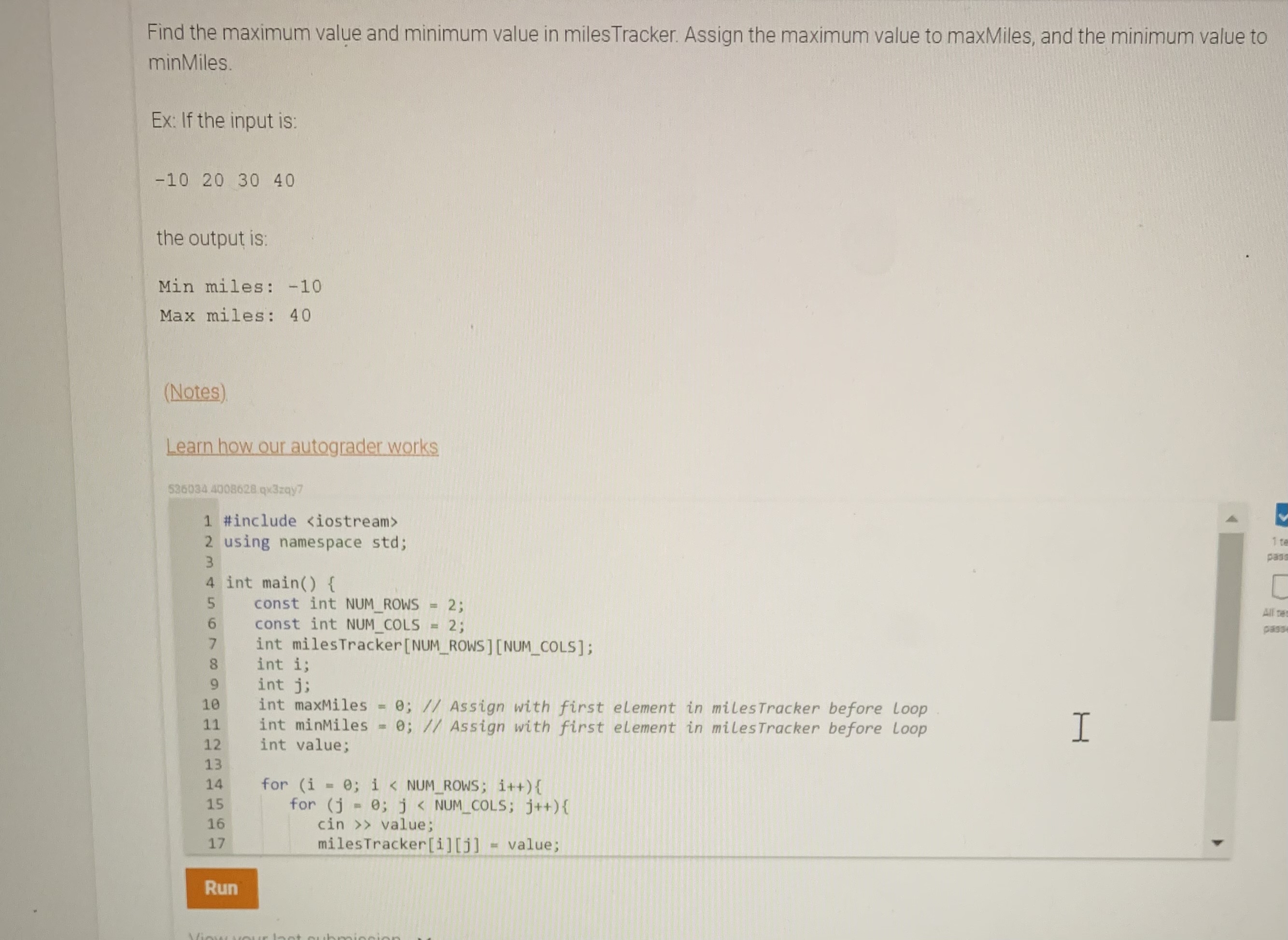 Solved Find the maximum value and minimum value in | Chegg.com