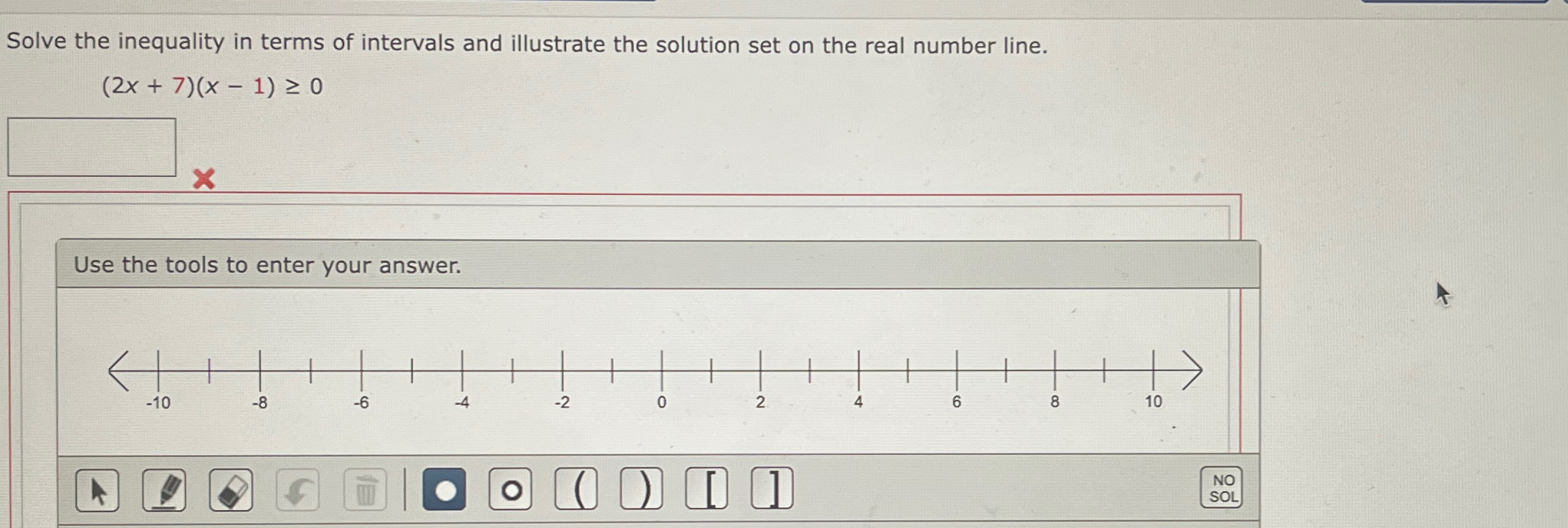 Solved Solve the inequality in terms of intervals and | Chegg.com