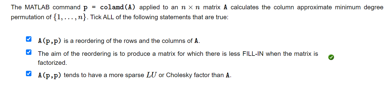 Solved Need to exploit structure of the matrix to solve in | Chegg.com