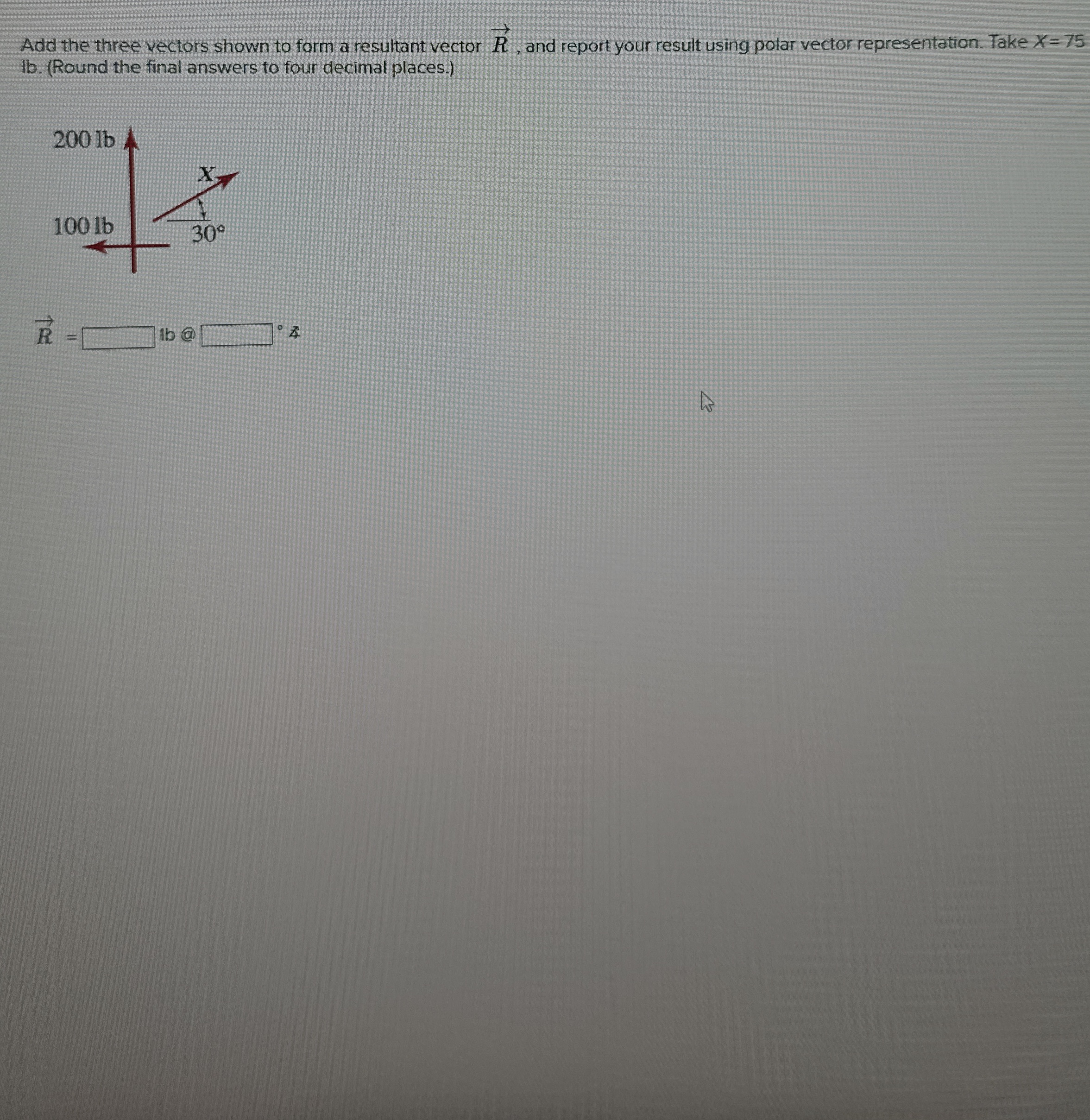 Solved Add the three vectors shown to form a resultant | Chegg.com