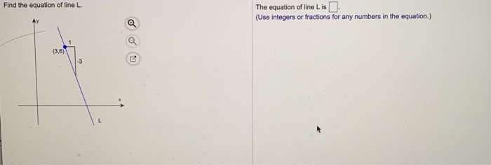 Solved Find the equation of line L. The equation of line Lis | Chegg.com