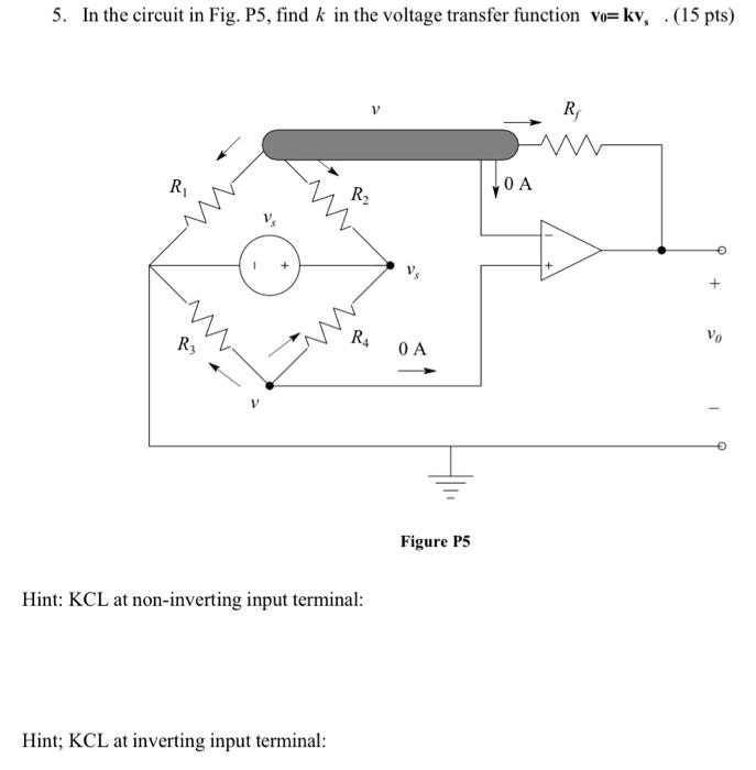 Solved 5. In the circuit in Fig. P5, find \\( k \\) in the | Chegg.com