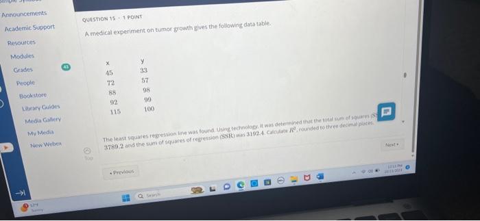 Solved Announcements Academic Support D Resources Modules | Chegg.com