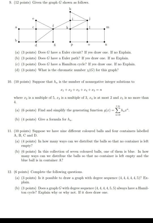 Solved 1. (10 points) Use any method to solve the | Chegg.com Solved 1. (10 points) Use any method to solve the | Chegg.com