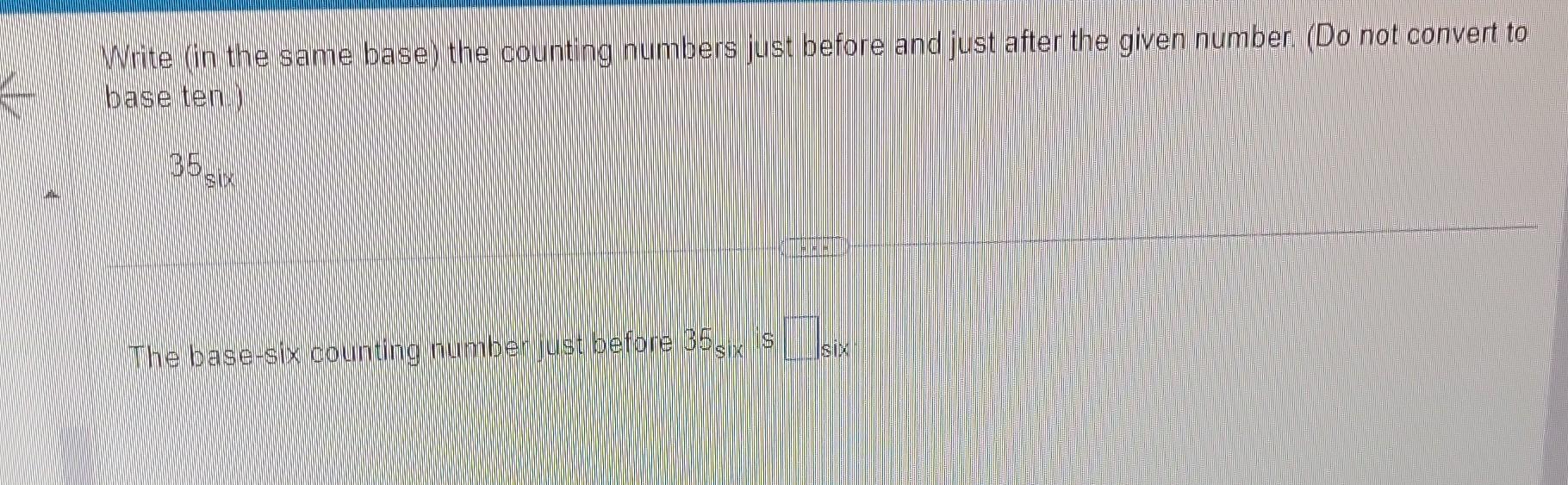 Solved Write (in the same base) the counting numbers just | Chegg.com