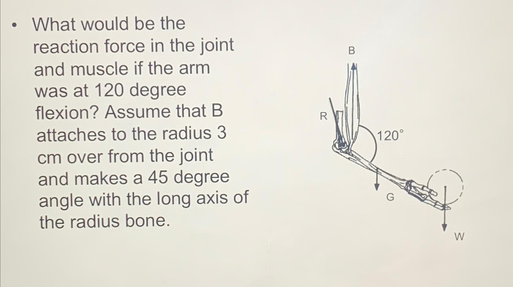 Solved What would be the reaction force in the joint and | Chegg.com