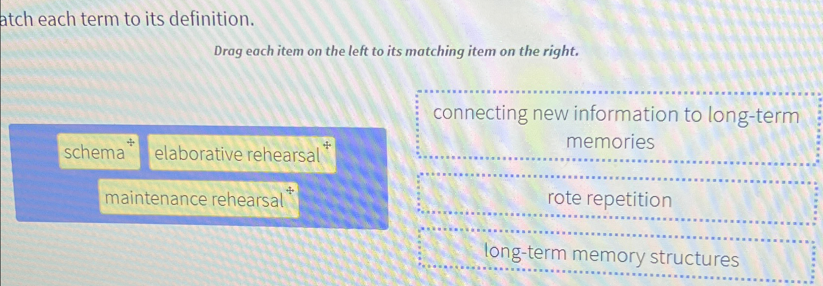 Solved atch each term to its definition.Drag each item on | Chegg.com