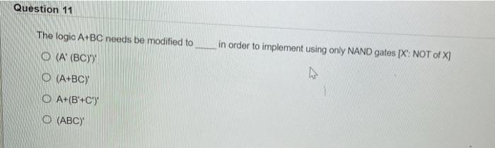 Solved A variable will have inversion bubble in an logic | Chegg.com