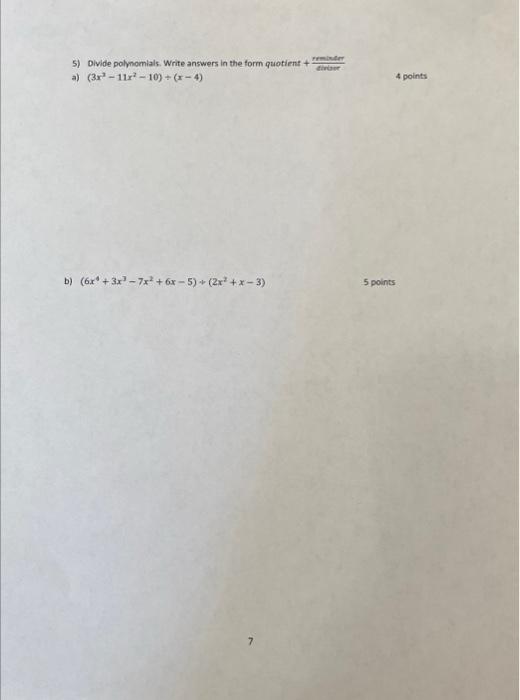 Solved 3 Let F X 3x2 12x 5 A Write The Function In The
