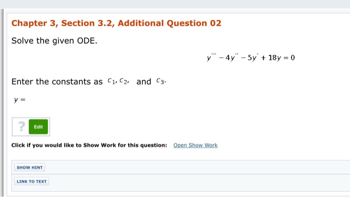 Solved Chapter 3, Section 3.2, Additional Question 02 Solve | Chegg.com