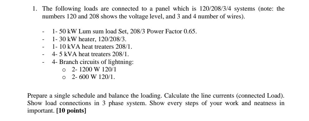 How To Calculate 3 Phase Panel Load » Wiring Diagram & Schematic