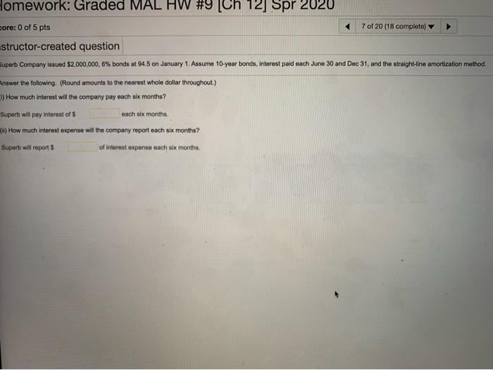Solved Homework: Graded MAL HW #9 [Ch 12] Spr 2020 Core: 0 | Chegg.com