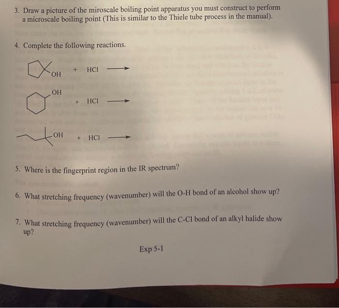 3. Draw a picture of the miroscale boiling point | Chegg.com