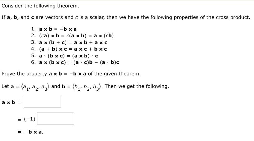 Solved Consider the following theorem.If a,b, ﻿and c ﻿are | Chegg.com