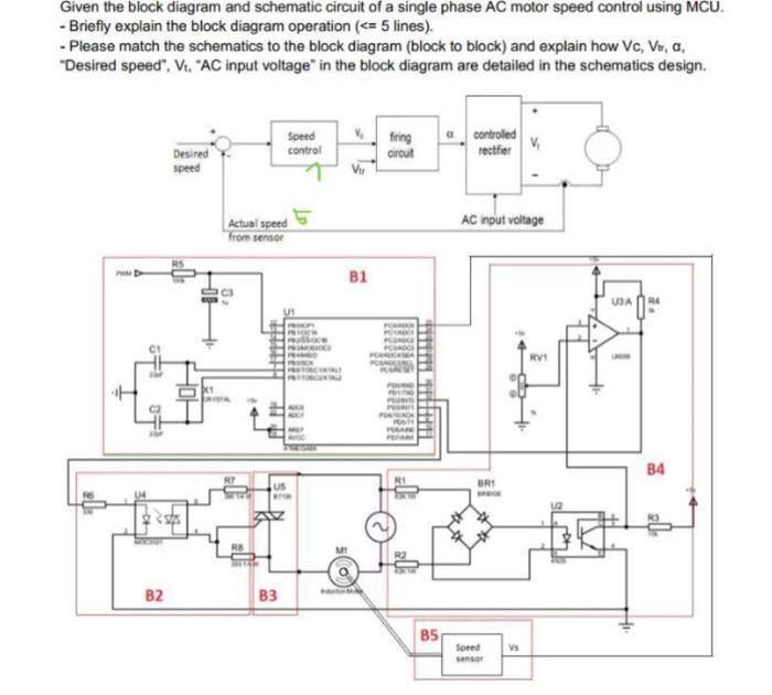 Solved Given the block diagram and schematic circuit of a | Chegg.com