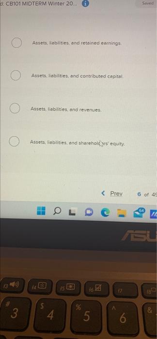 Solved Which of the following are the three basic elements | Chegg.com