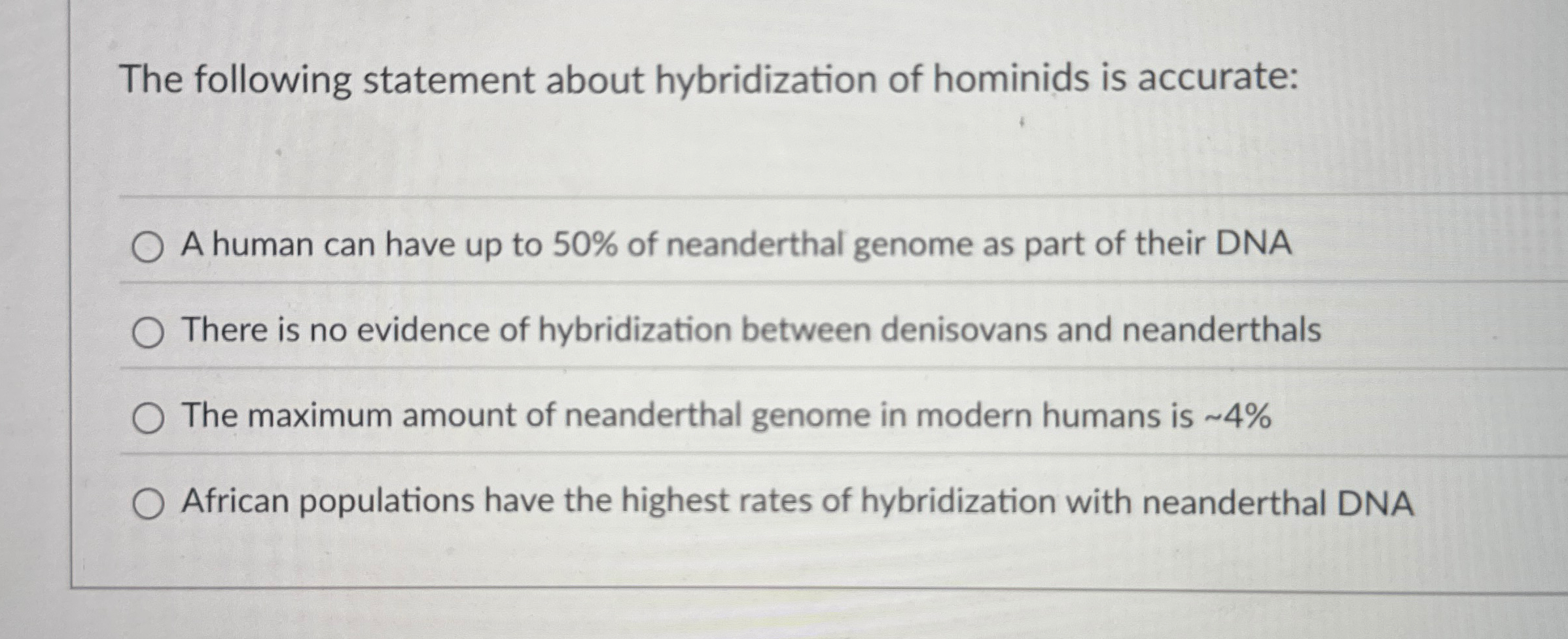 Solved The following statement about hybridization of | Chegg.com