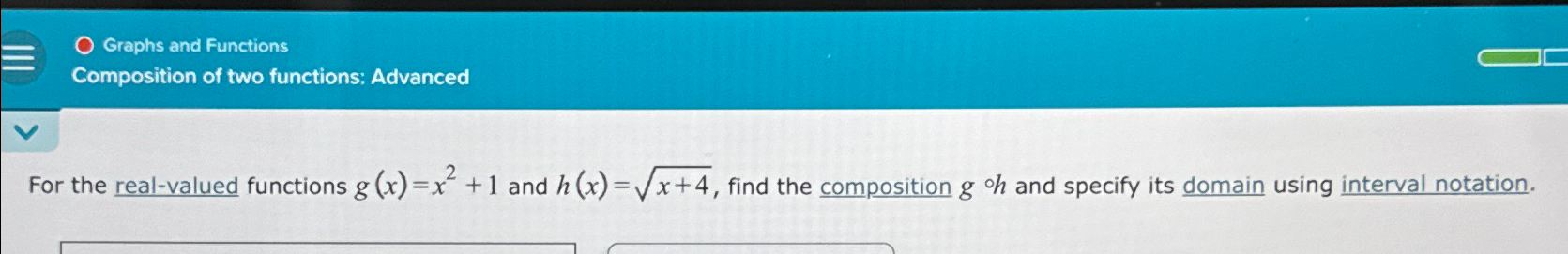 Solved O Graphs and FunctionsComposition of two functions: | Chegg.com