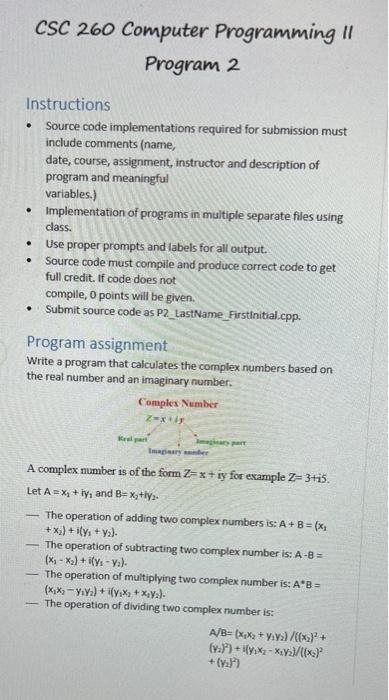 Solved Csc 260 Computer Programming Ii Program 2 0061