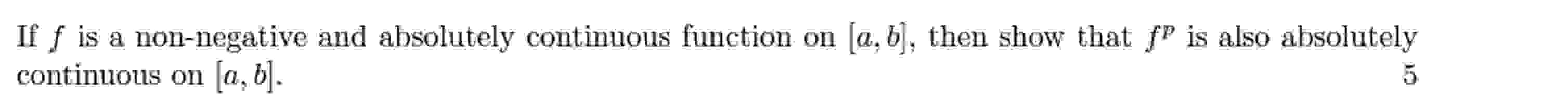 Solved If f ﻿is a non-negative and absolutely continuous | Chegg.com