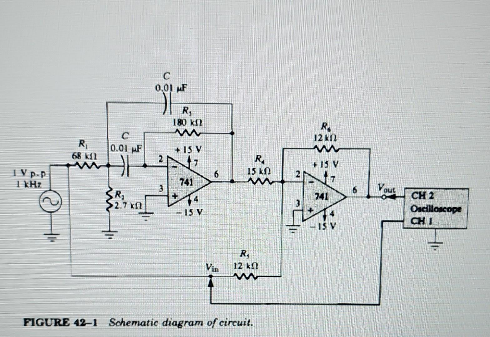 Solved FIGURE 42-1 Schematic diagram of | Chegg.com